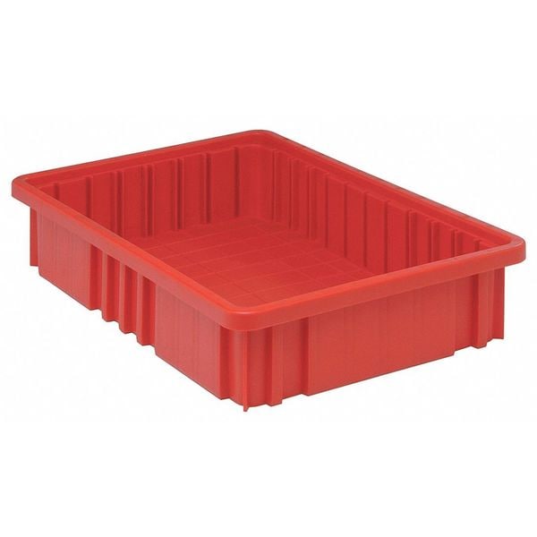 Quantum Storage Systems Divider Box, Red, polypropylene, 0.23 cu ft ...
