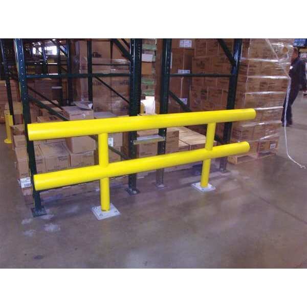 Zoro Select Guard Rail System, Yellow, 42 In. H, Steel SGR-2-096-42-P ...