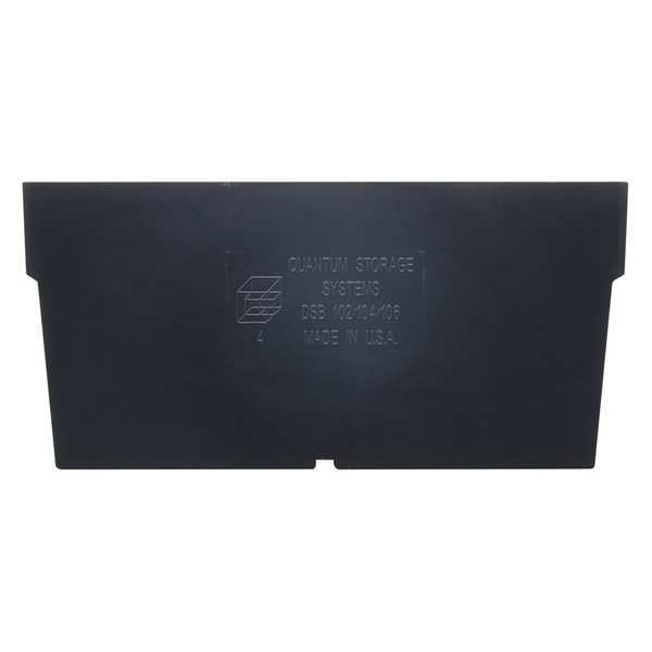 Quantum Storage Systems Plastic Divider, Black, 5 1/2 in L, 3 1/4 in W, 4 in H, 50 PK DSB102/104 ...