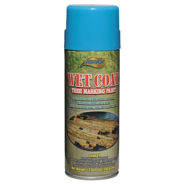 Aervoe Tree Marking Paint, 12 oz., Blue, Solvent -Based 695 | Zoro