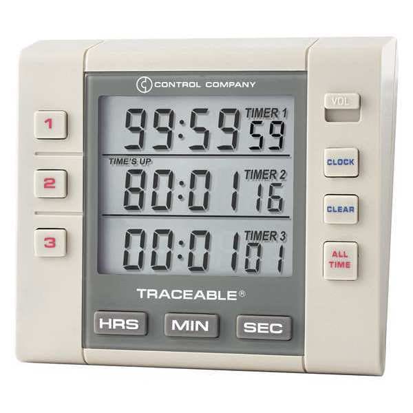 Traceable Alarm Timer, 3 Channel, 5000 | Zoro