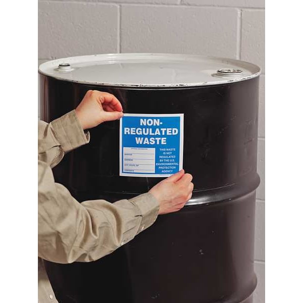 Accuform Non Regulated Waste Label, 6 In. W, PK100 MHZW14PSC | Zoro