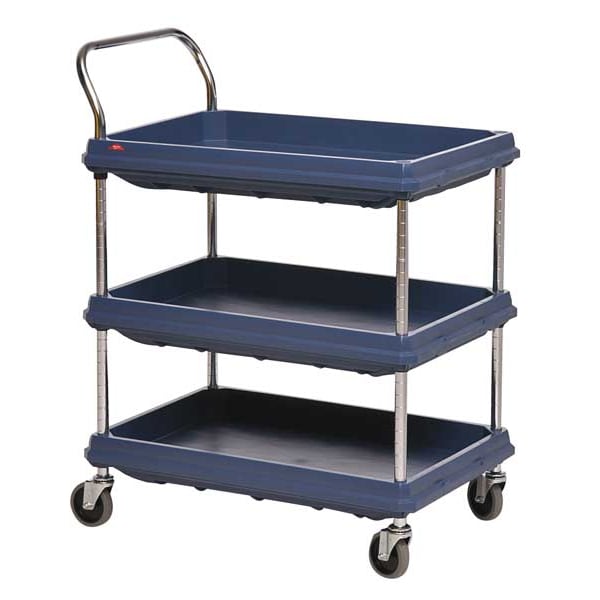 Metro Utility Cart with Deep Lipped Plastic Shelves, High Density ...