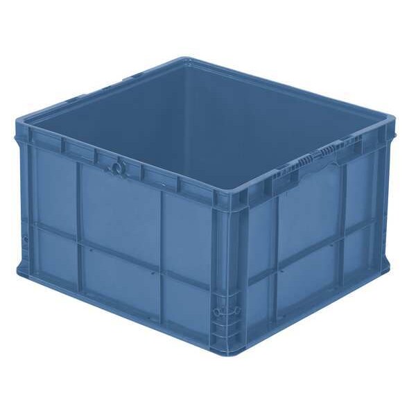 Orbis Straight Wall Container, Blue, Polyethylene, 24 in L, 22 1/2 in W ...