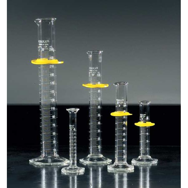Kimble Chase Graduated Cylinders, Glass, Clear, PK5 20024-01 | Zoro