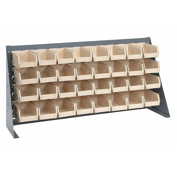 Quantum Storage Systems Steel Louvered Bench Rack, 36 in W x 1/4 in D x ...