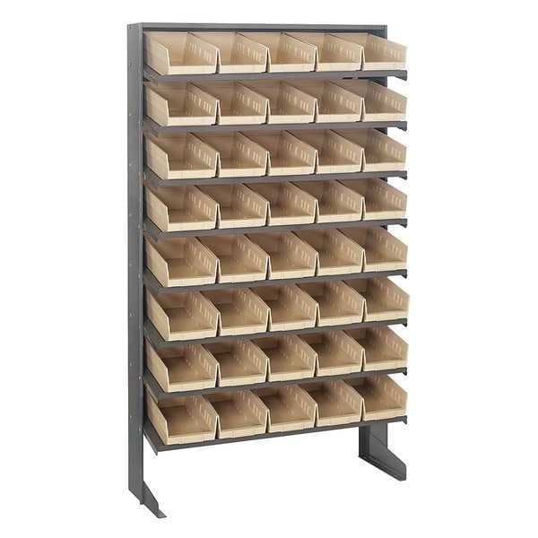Quantum Storage Systems Steel Pick Rack, 12 in D x 60 in H x 36 in W, 8 ...