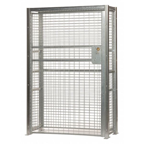 Folding Guard Bulk Storage Locker, 48 in W, 30 in D, 96 in H, 0 Shelves ...