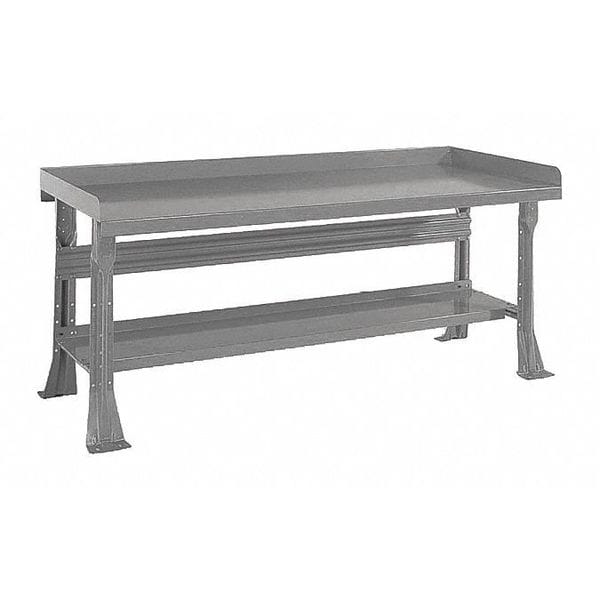 Equipto Workbench, Steel, 48" W, 34" Height, 1800 lb., Flared 2433U4 ...