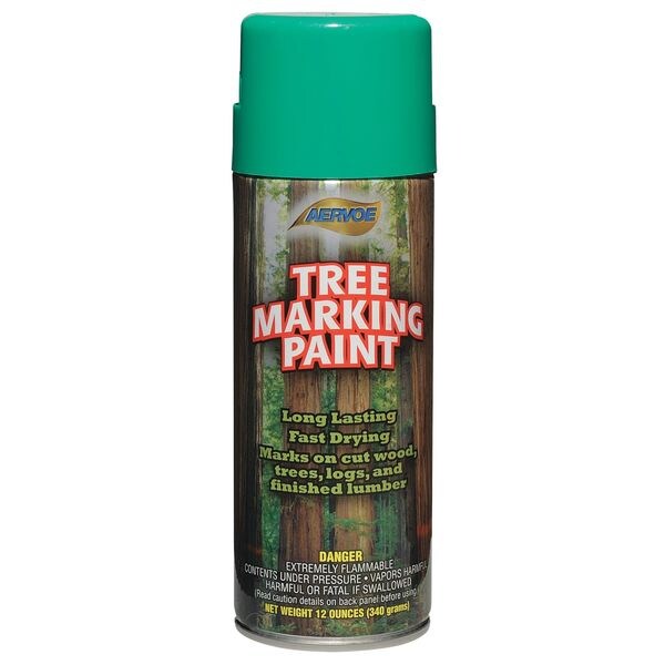 Aervoe Tree Marking Paint, 12 oz., Green, Solvent -Based 640 | Zoro