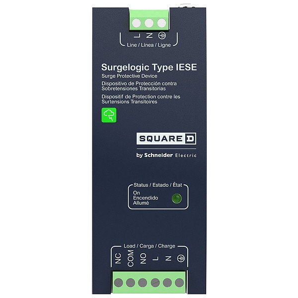 Square D Surge Protection Device, 1 Phase, 120V, 2 Poles, 3 Wires ...