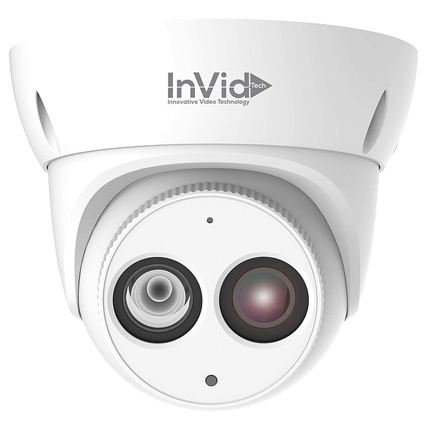 Invid Tech Turret Camera, Black-White, 8MP, Day/Night SEC-P8TXIR28NH | Zoro