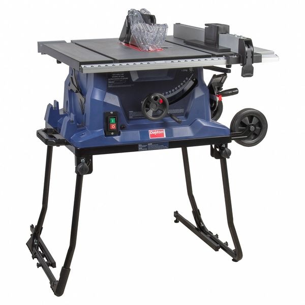Dayton Worksite Table Saw, 10", Round, 120V 806KV0 | Zoro