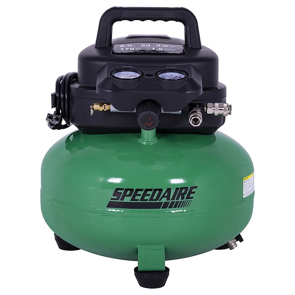 Speedaire Portable Air Compressor, Oil Free, 120V AC 810RA8 | Zoro