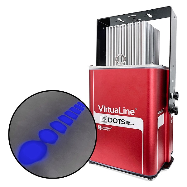 Laserglow Technologies Fixed Image Projector, Line of Dots, 10 in W, 17 ...