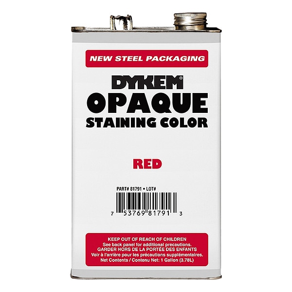 Dykem Opaque Staining Color, Gallon, Red 81791 | Zoro