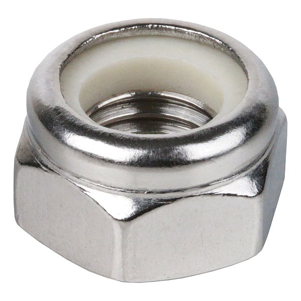 Zoro Select Nylon Insert Lock Nut, M18-2.50, Steel, Class 10, Zinc ...
