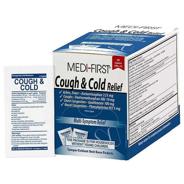 Medique Cough/Cold Reliever, 80ct 83580 | Zoro