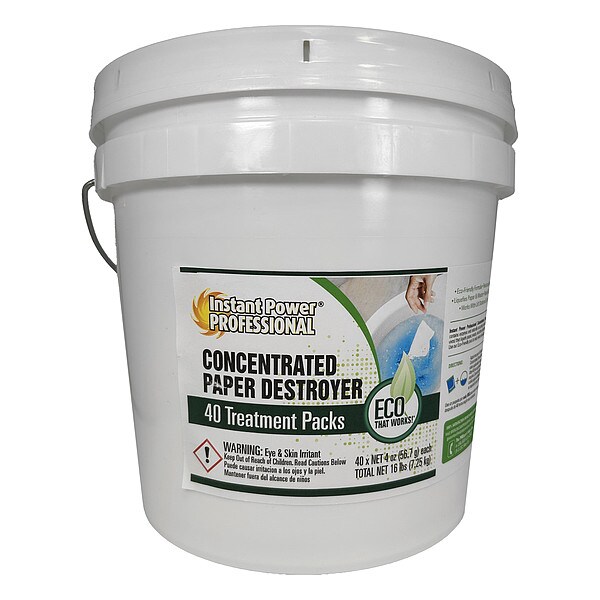Instant Power Professional Paper Destroyer Treatment, PK 40 8895 | Zoro