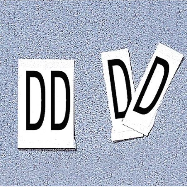 Electromark Letter Label, D, 2 In. H, PK50 34098WD | Zoro
