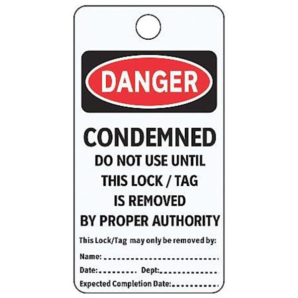 Electromark Danger Tag, 5-3/4 x 3 In, Cardstock, PK25 5036-C-2 | Zoro