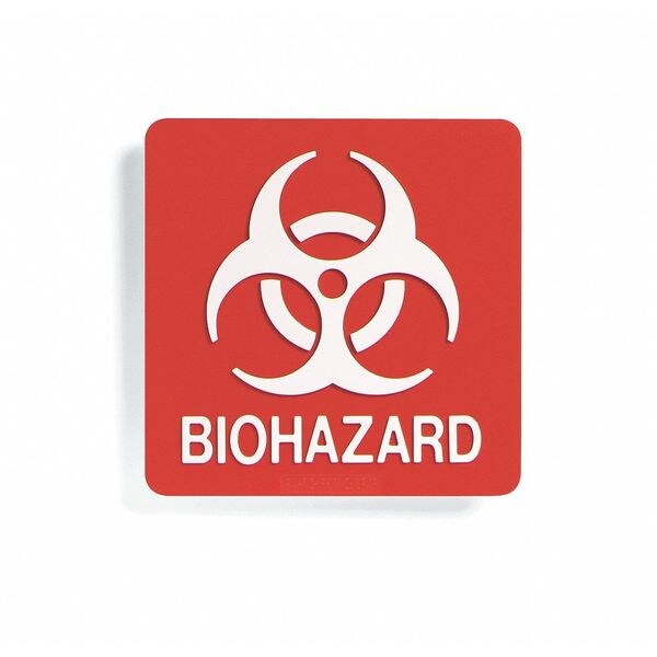 Sign Comply BIOHAZARD with Graphic, 8" W x 8" H 42290-13 SAVANNAH | Zoro