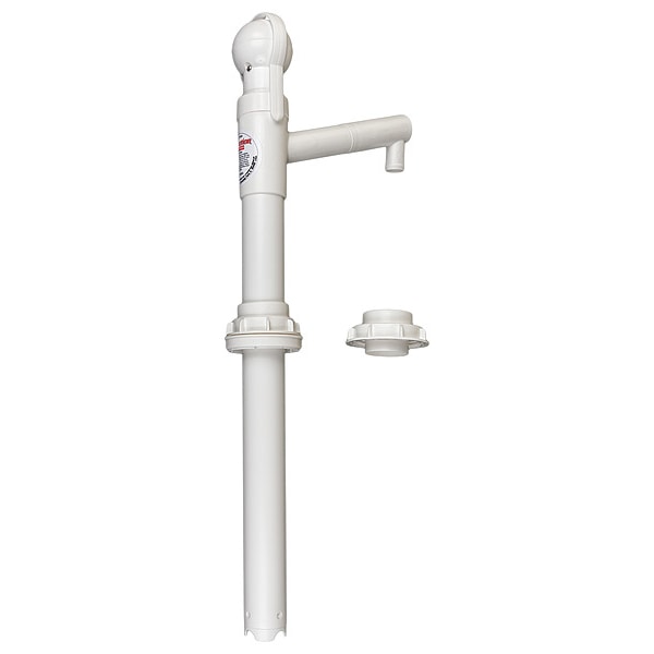 Zoro Select Hand Pail Pump, Flap, Polypropylene P255 | Zoro
