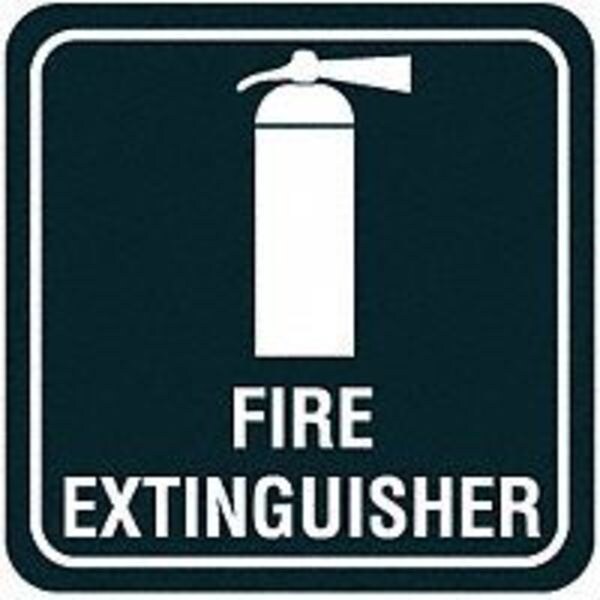 Intersign Fire Extinguisher Sign, 5-1/2" Height, 5-1/2" Width 62188-16 ...