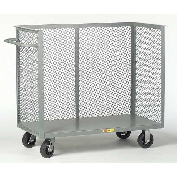 Little Giant Mesh Security Cart 2400 lb Capacity, 24 in W x 54 in L x 1 ...