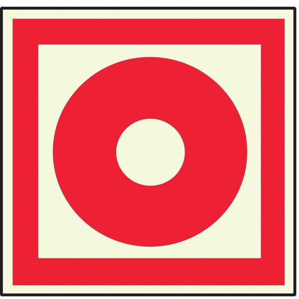 Addlight Fire Alarm Pictogram Sign, 8" Height, 8" Width, Aluminum ...