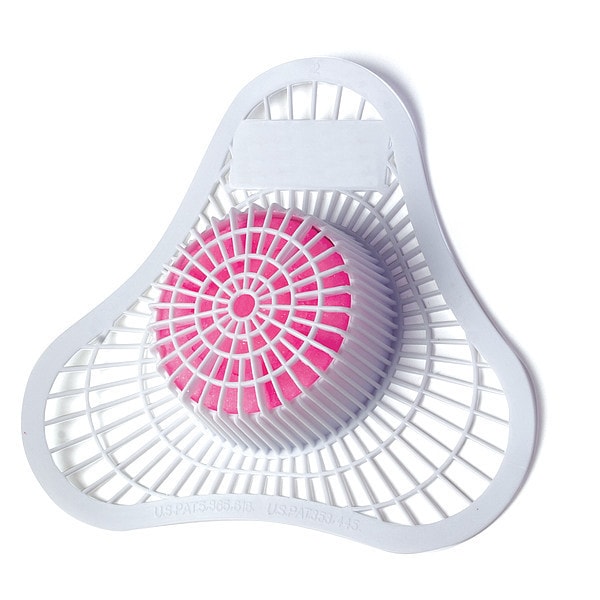 Hospeco Urinal Screen with Block, Non-Para, Triangular, 3 oz Container ...