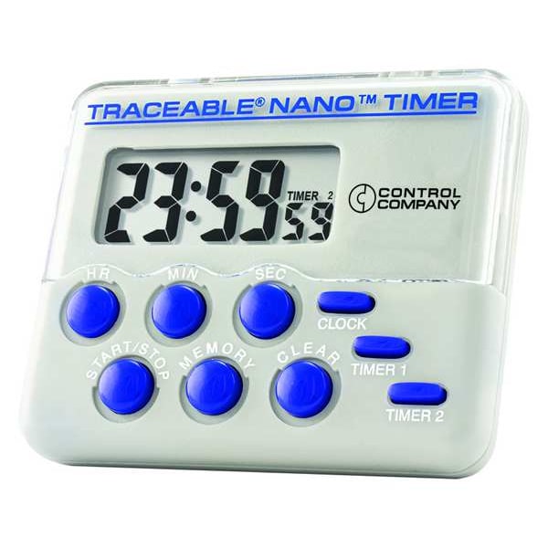 Traceable Nano Timer, Display 3/8 In. LCD 5132 | Zoro