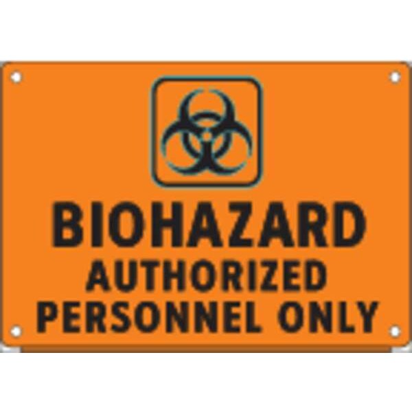 Electromark Biohazard Sign, 7 in Height, 10 in Width, Aluminum S111FA ...