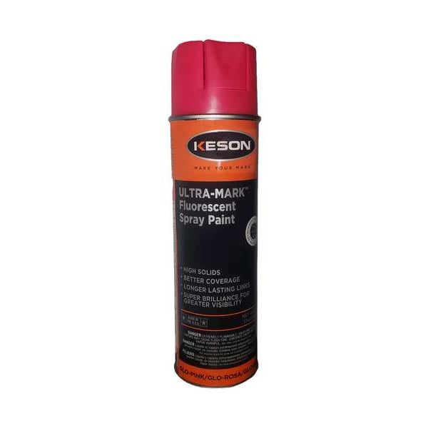 Keson Inverted Marking Paint, 20 oz., Glo-Pink, Water -Based SP20GP | Zoro