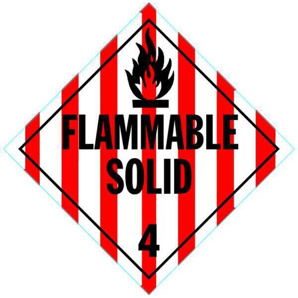 Stranco Vehicle Placard, Flam Solid with Picto DOTP-0042-PS | Zoro