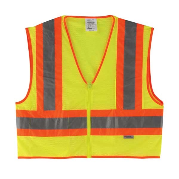 Mcr Safety Large Class 2 High Visibility Vest WCCL2LL | Zoro