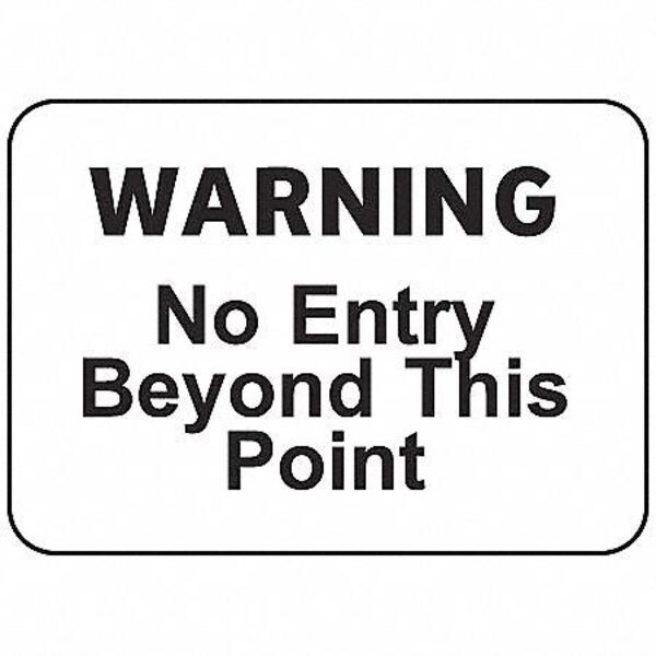 Electromark Warning Sign, 14" Height, 20" Width S1143-A14 | Zoro