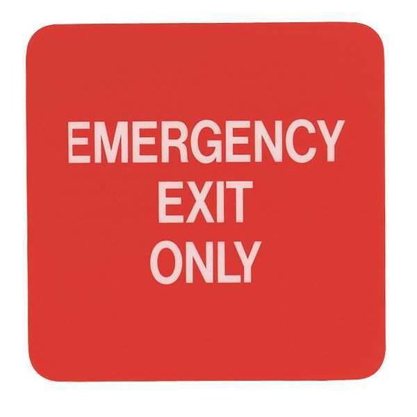 Sign Comply Fire Exit Sign, 5-1/2" Height, 5-1/2" Width 42299-18 TAN | Zoro
