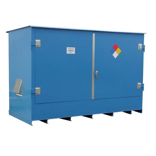 Denios Outdoor IBC 2 Tote Locker, Blue K17-3585 | Zoro