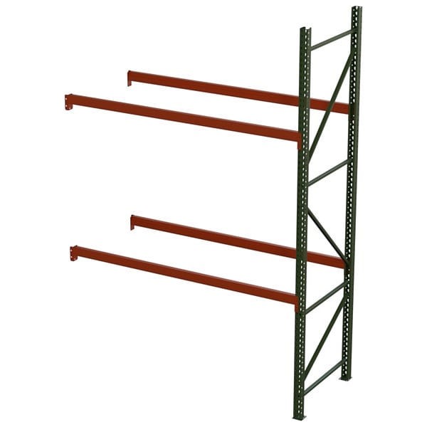 Husky Rack & Wire Pallet Rack Add-On Unit, Teardrop, Roll Formed Style ...