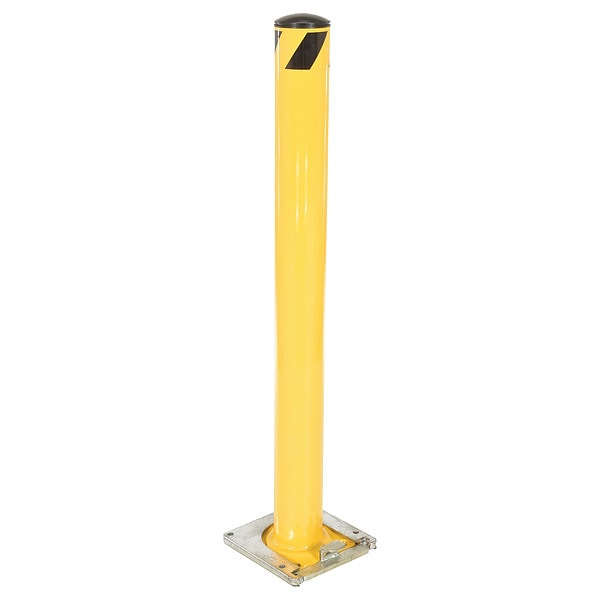 Zoro Select Bollard, Removable, 4-1/2", Yellow BOL-RF-48-4.5 | Zoro