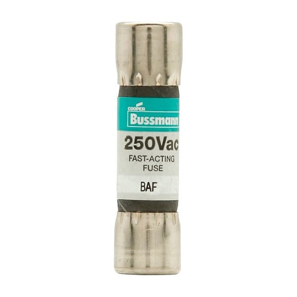 BUSSMANN 5A Midget Fuse, 250V AC Fast-Acting, Cylindrical - BAF-5