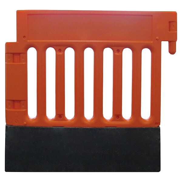 Zoro Select Crowd/Traffic Control Barricade, Orange CSP-SW40-O-ADA35B ...