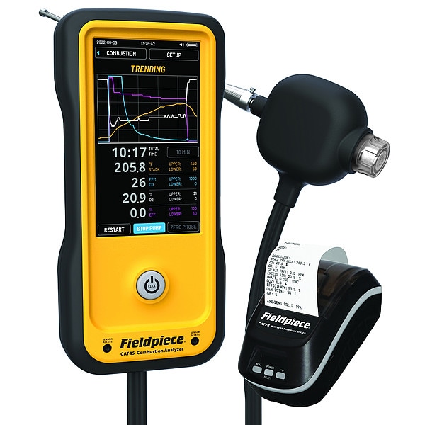 Fieldpiece Combustion Analyzer and Printer CAT45K2 | Zoro