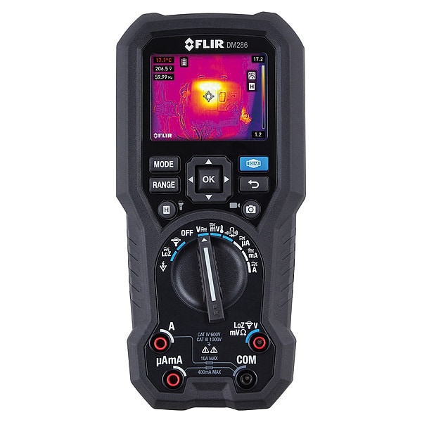 Flir Digital Multimeter, 1,000 V Max DC, TRMS, 6,000 Instrument Counts ...