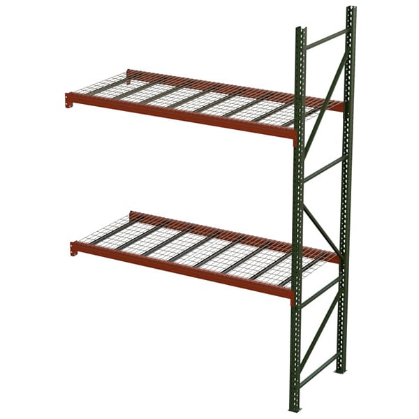 Husky Rack & Wire Pallet Rack Add-On Unit, Teardrop, Roll Formed Style ...