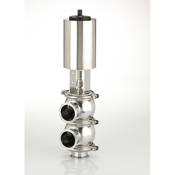 Vne Pneumatic Sanitary Shut-Off Valve, 7 bar EGPVE-77-NC-1.0 | Zoro