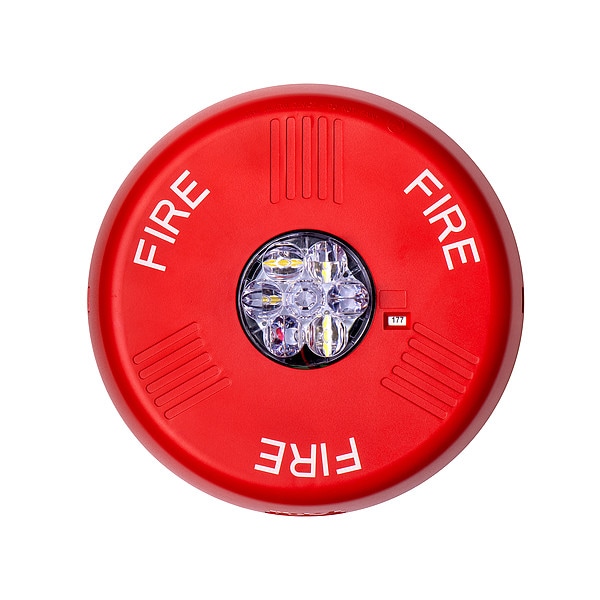 Eaton Strobe Light, Red, LED, 24V, 60 FPM, 6 1/4 in Dia., Ceiling ...