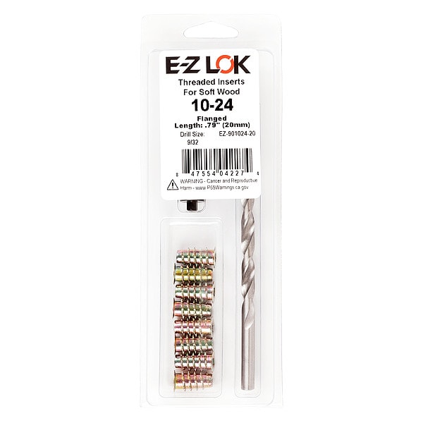 Zoro Select Thread Repair Kit, Hex Drive Threaded Inserts, #10-24 ...