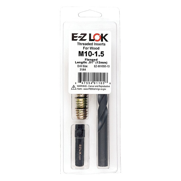 Zoro Select Thread Repair Kit, Hex Drive Threaded Inserts, M10-1.50 ...
